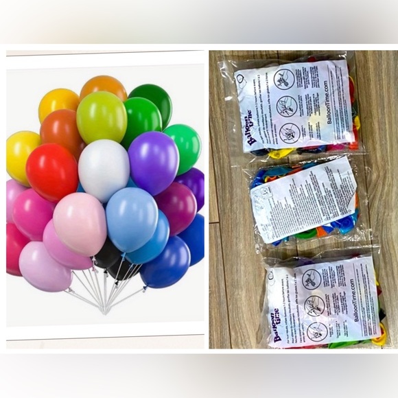 balloon time | Party Supplies | 3 Packs Of 3 Assorted Color 9 Balloon ...